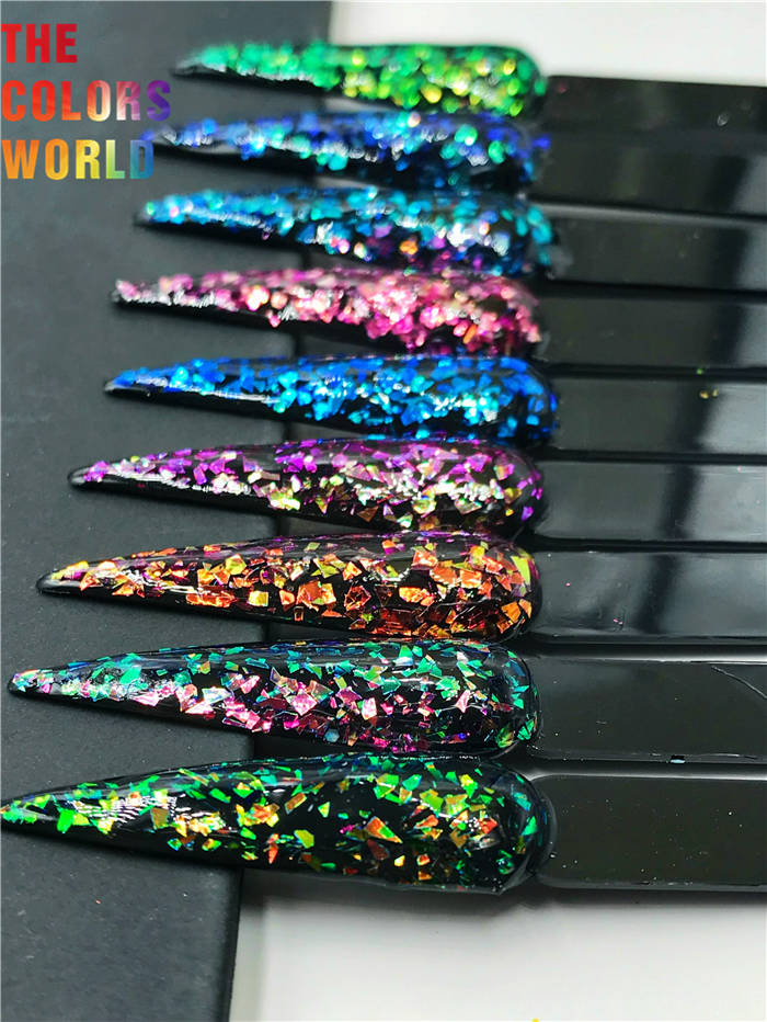 TCT-350 Chameleon Color Shift Irregular Mylar Shards Glitter Nair And ...